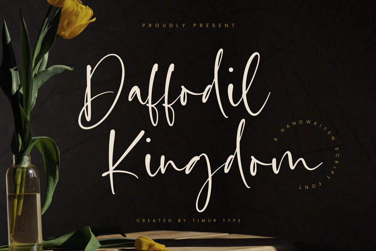 Daffodil Kingdom Font | Timur type | FontSpace