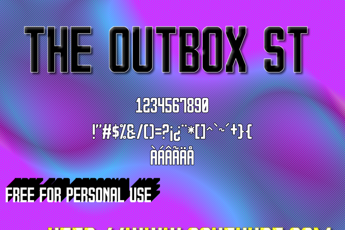 The Outbox St Font | Southype | FontSpace
