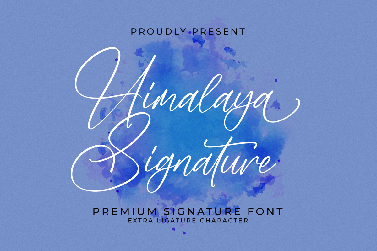 Himalaya Signature Font | Integritype Studio | FontSpace