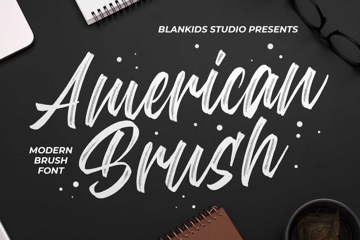 American Brush Font | Blankids | FontSpace