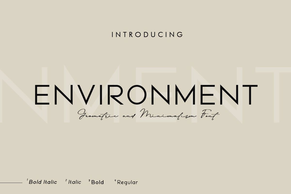 Environment Font | Widan Type | FontSpace