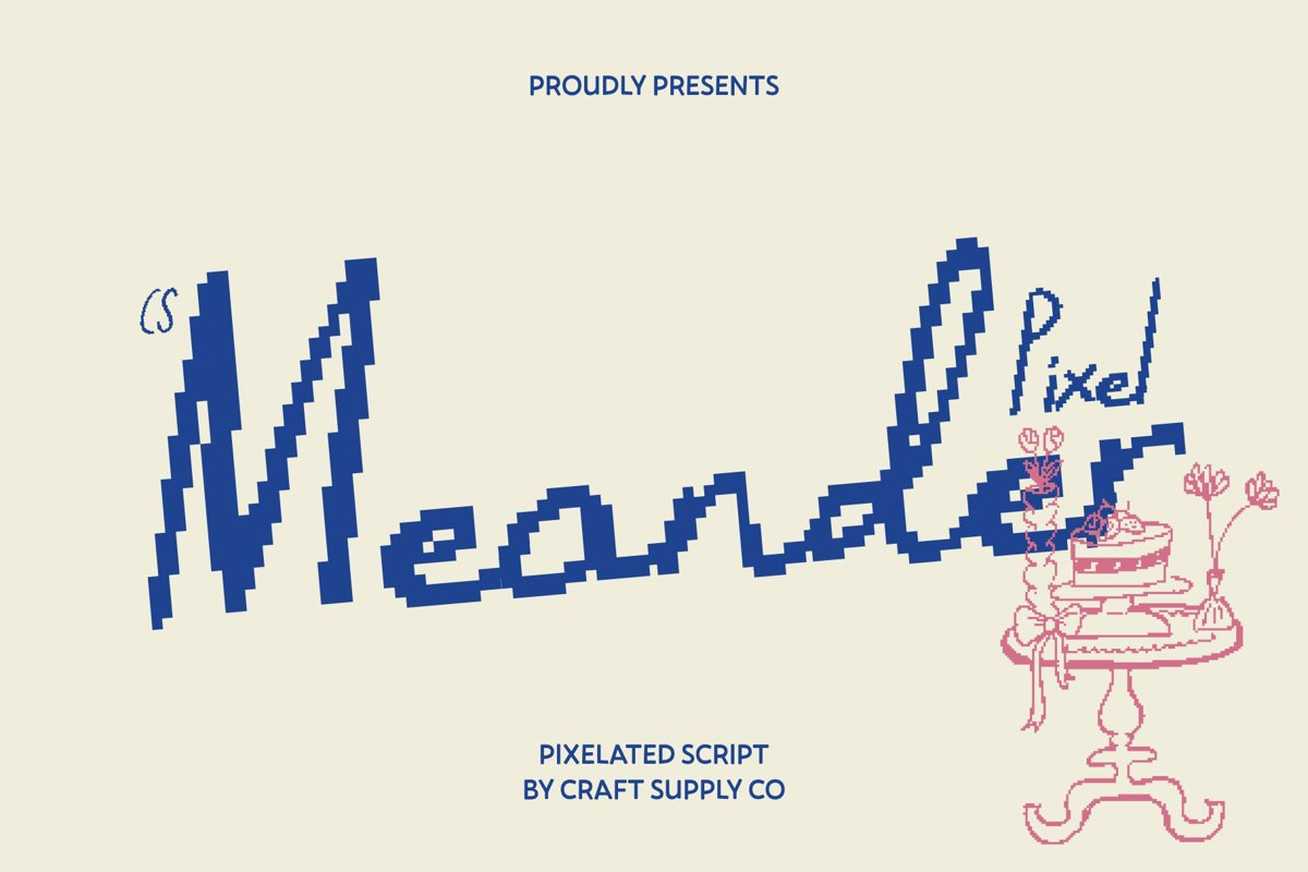 CS Meander Pixel Font - Free Download