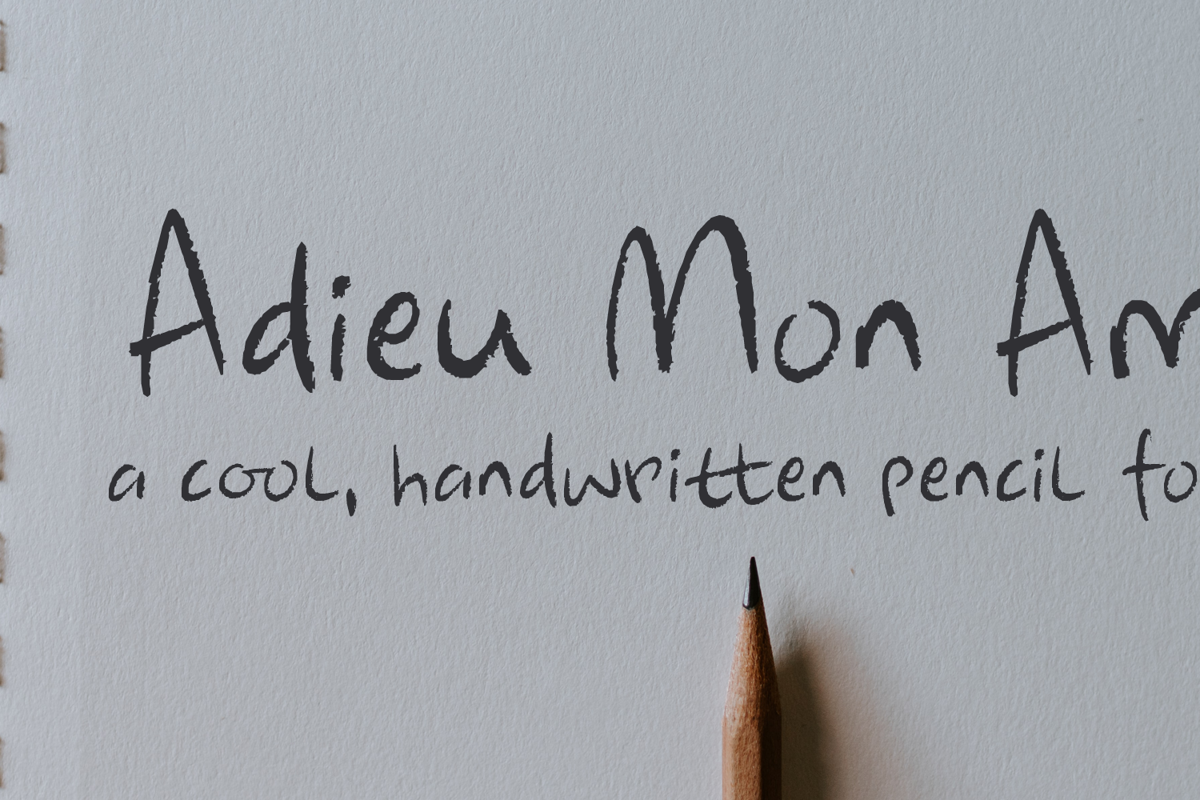 Adieu Mon Ami Font - Free Download