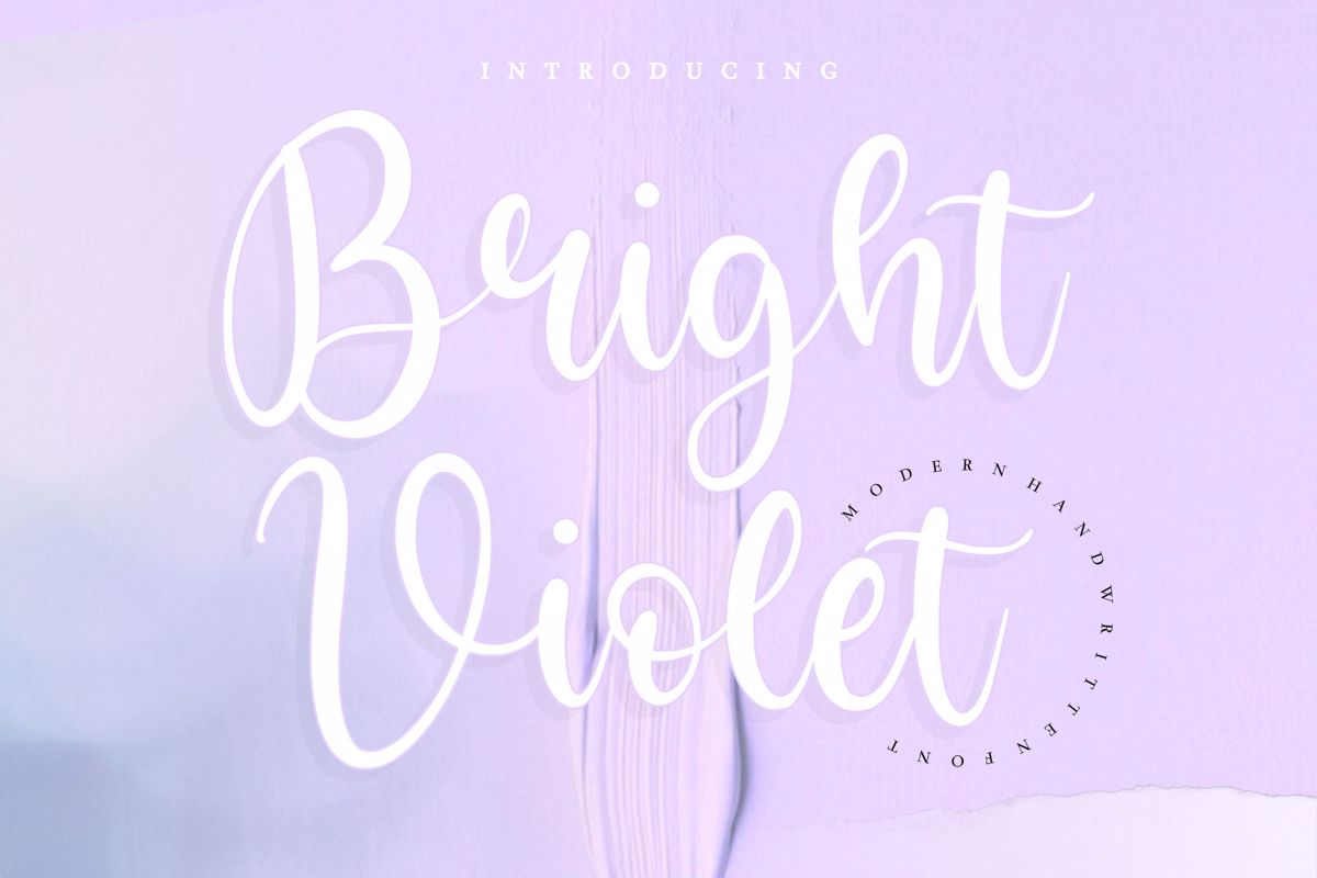 Bright Violet Font | letterativestudio | FontSpace