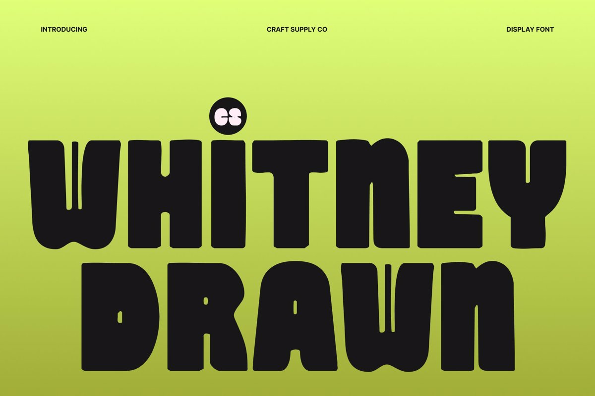 CS Whitney Drawn Font - Free Download