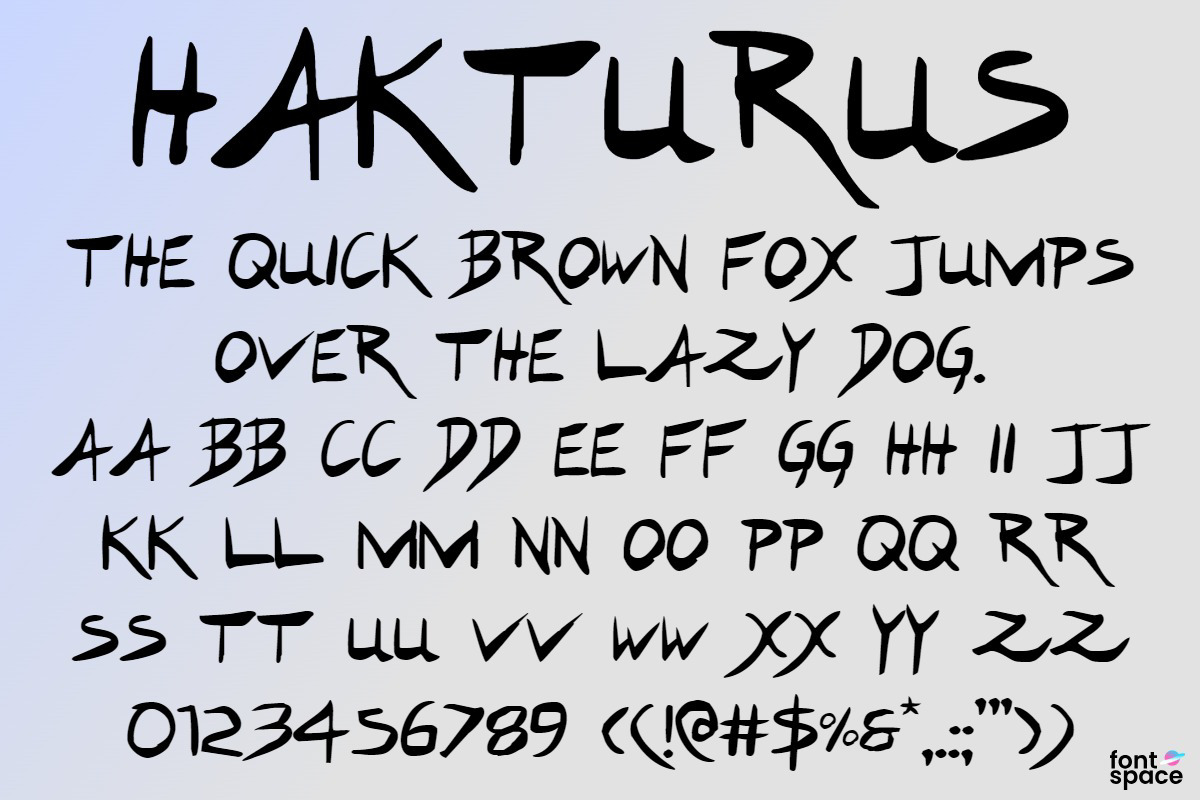 Hakturus Font | Iconian Fonts | FontSpace
