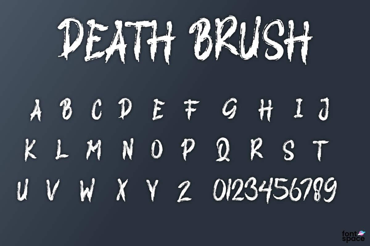 DEATH BRUSH Font | aminmario | FontSpace