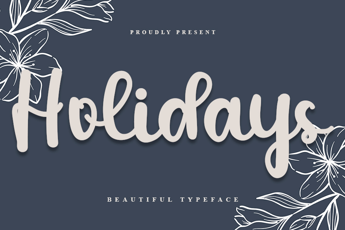 Holidays Font | FreshTypeINK | FontSpace