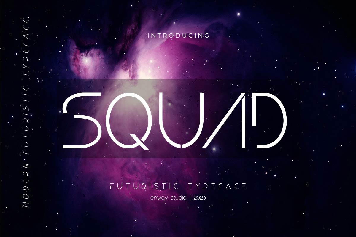 Squad Modern Sans Serif Font | enway studio | FontSpace