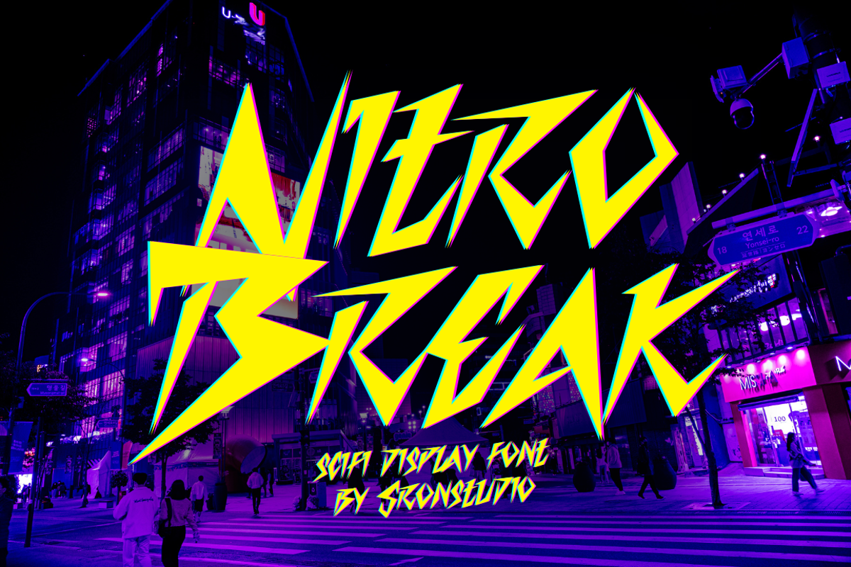 Nitro Break Font - Free Download