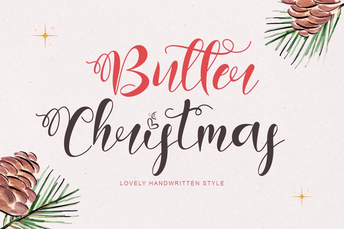 Butter Christmas Font - Free Download