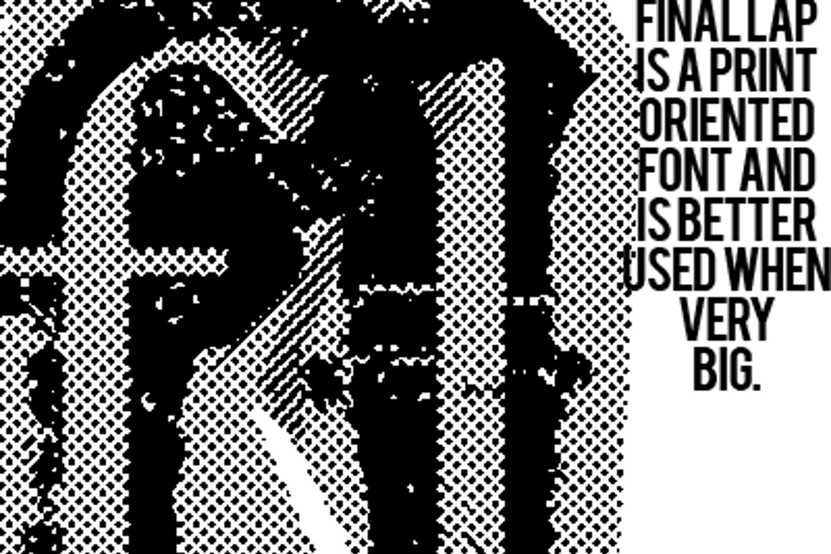 Final lap Font - Free Download