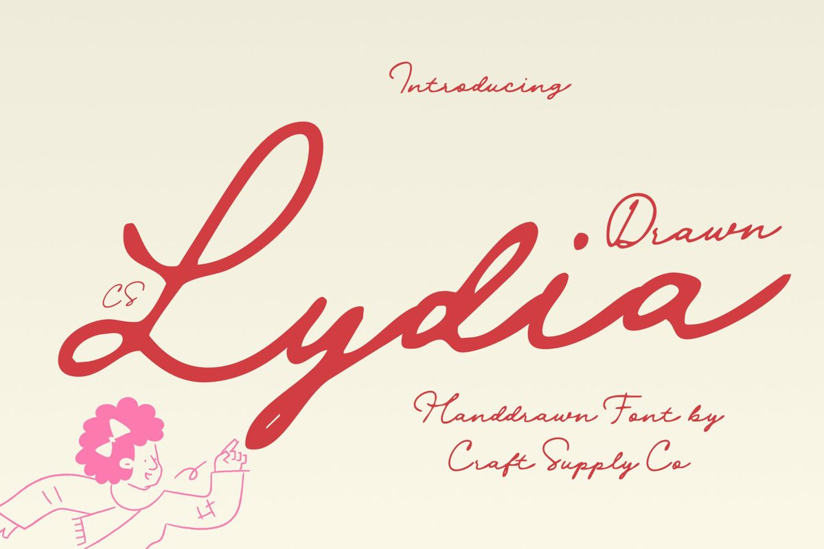 CS Lydia Drawn Font - Free Download