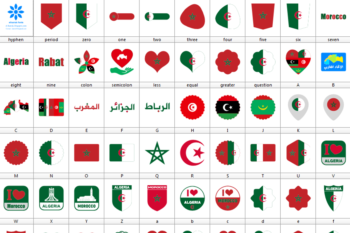Font Morocco Algeria - Free Download