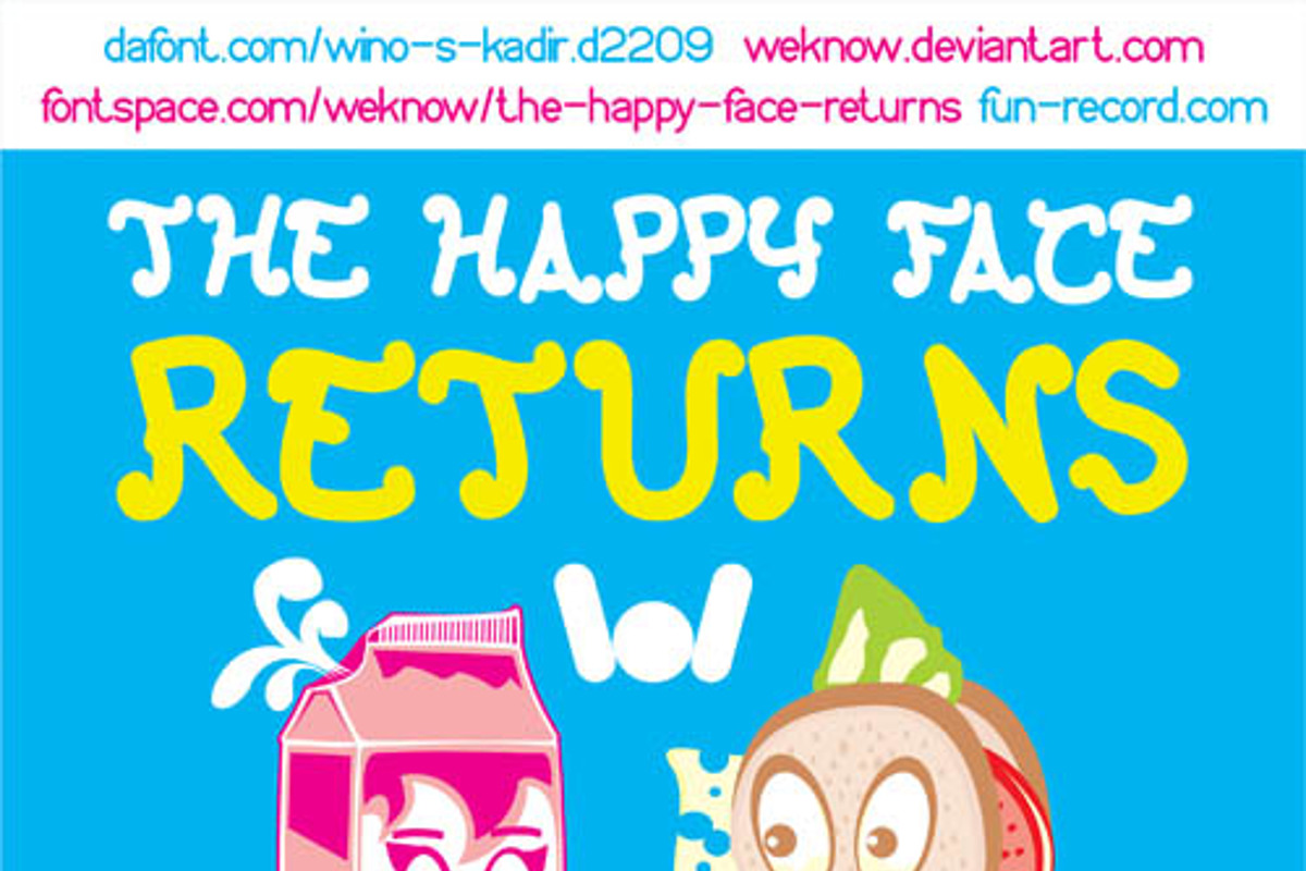 The Happy Face Returns Font - Free Download