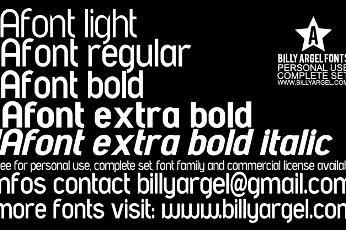 A font LIGHT | Billy Argel Fonts | FontSpace