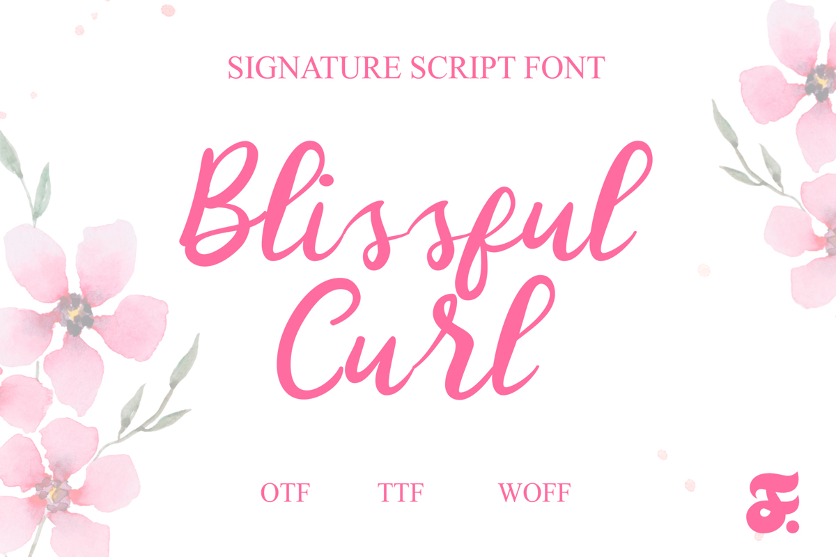 Blissful Curl - Font | Fontada | FontSpace