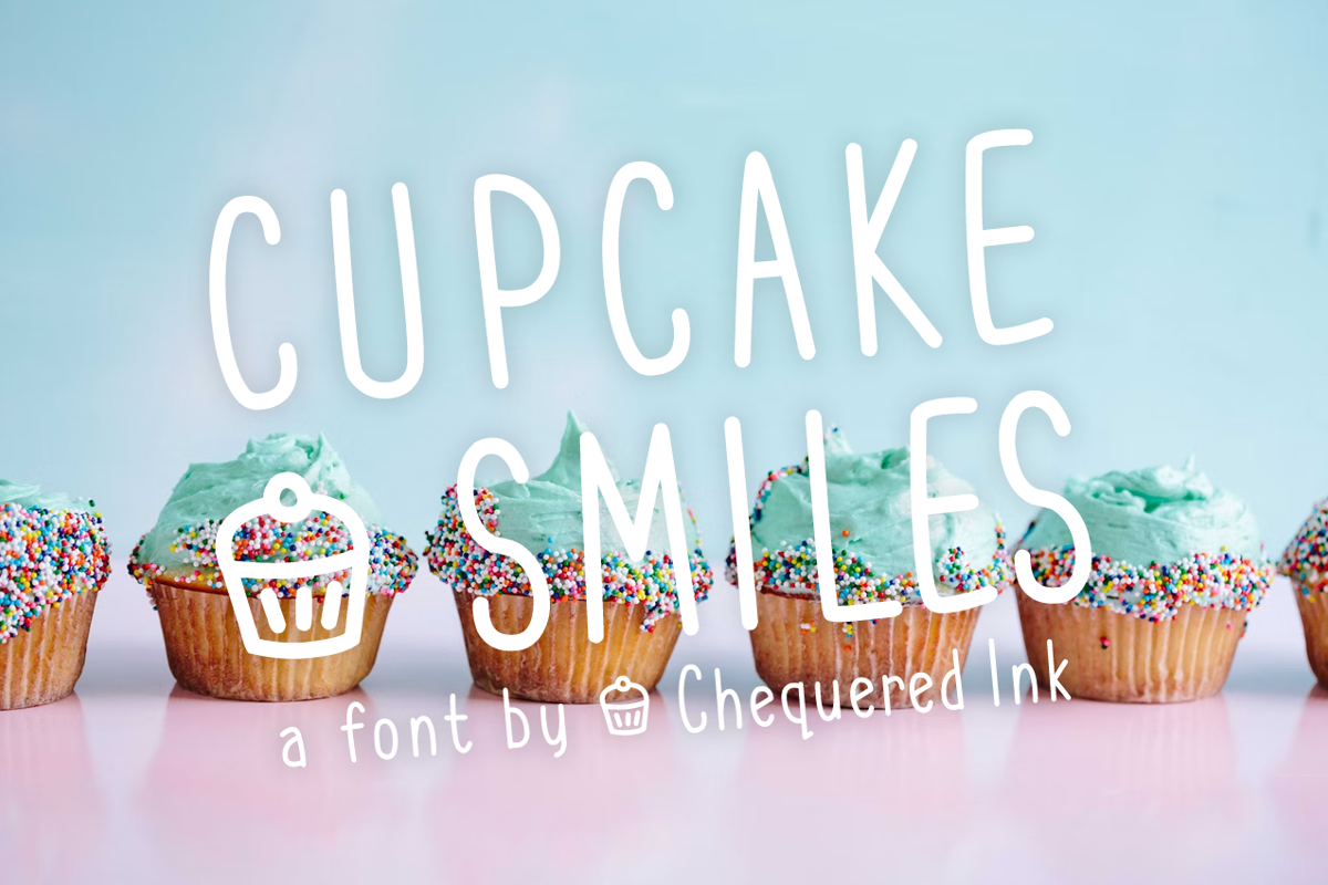 Cupcake Smiles Font | Chequered Ink | FontSpace