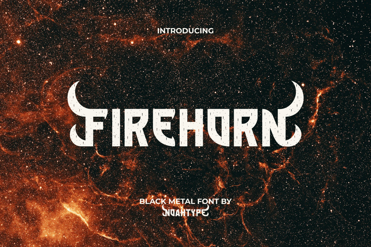Firehorn Font | noahtype | FontSpace