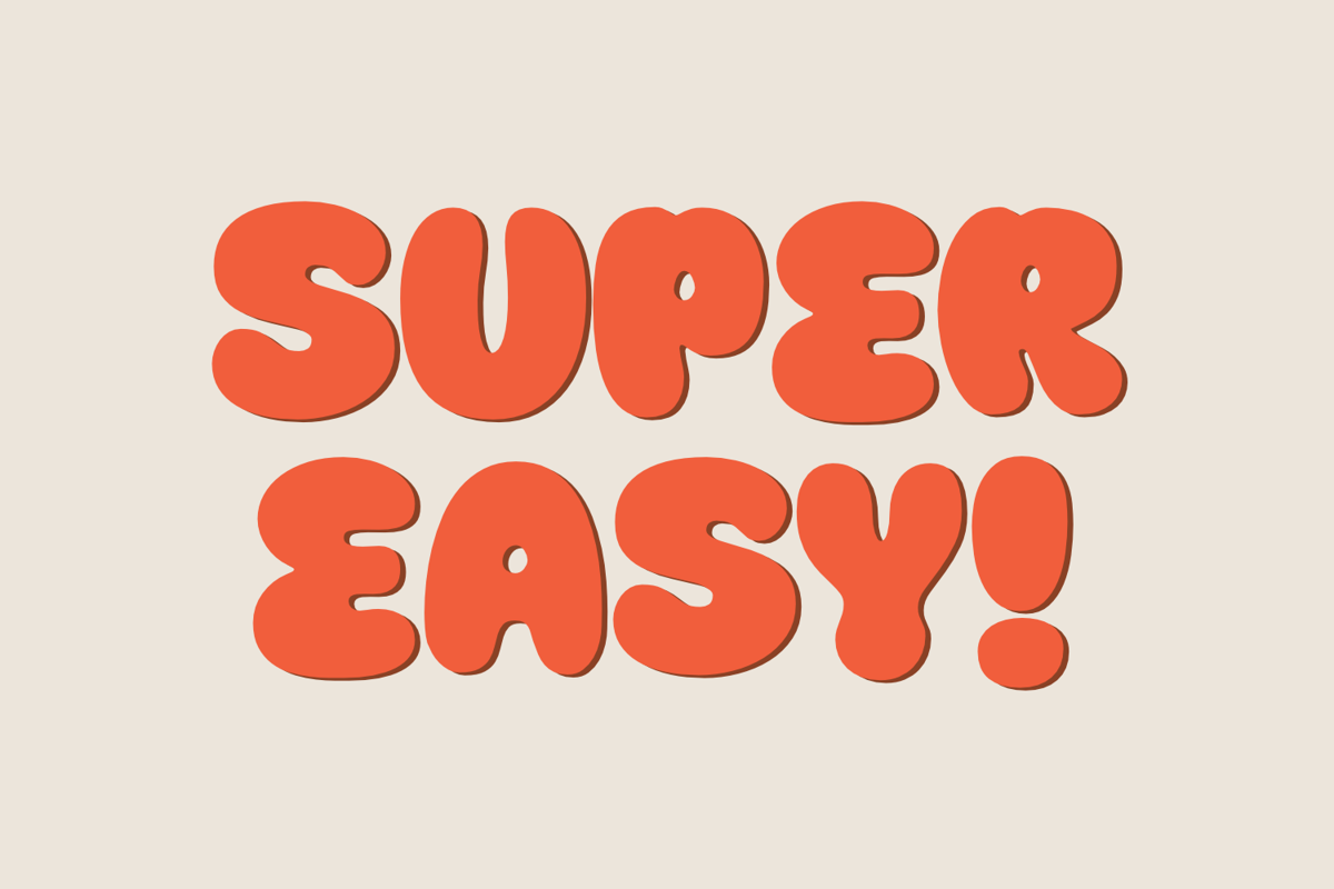Super Easy Font | All Super Font | FontSpace