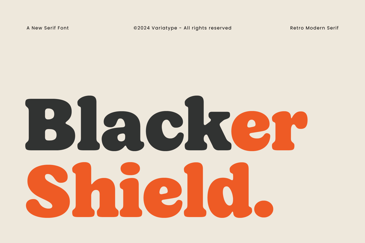 Blacker Shield Font | variatype | FontSpace