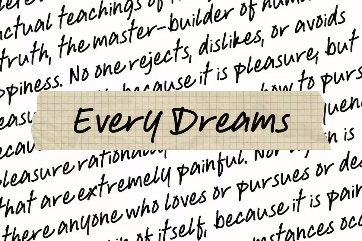 Every Dreams Font | slidehack | FontSpace