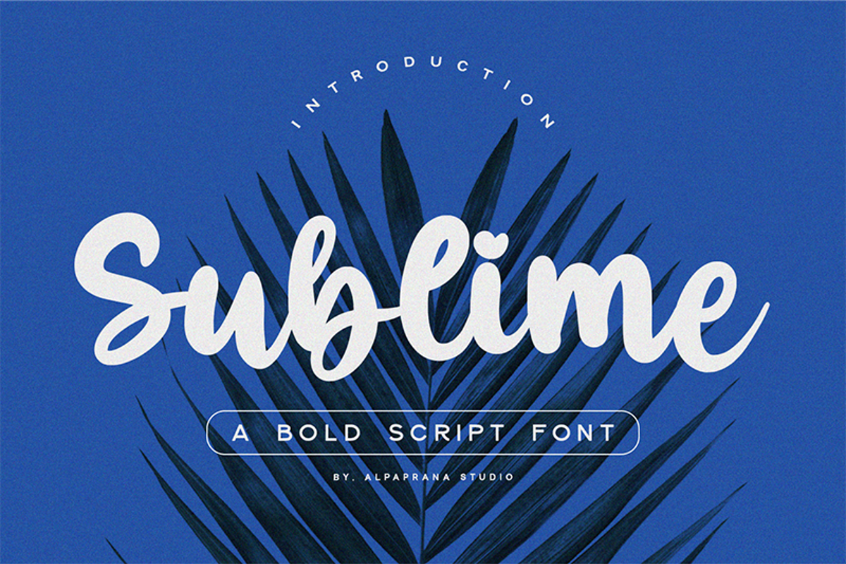 Sublime Font | Alpaprana | FontSpace