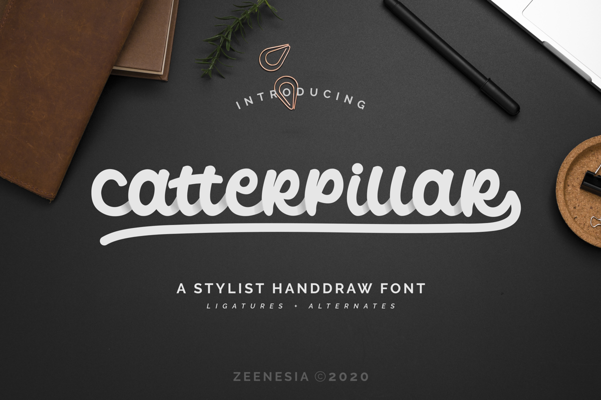 Catterpillar Regular Font | zeenesia studio | FontSpace