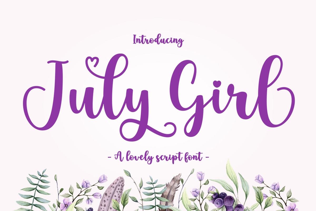 July Girl Font | Attract Studio | FontSpace
