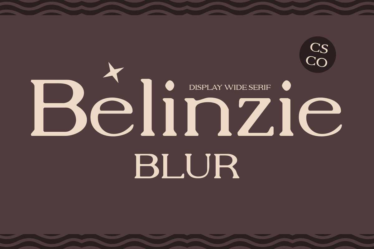 Belinzie Blur Font | craftsupplyco | FontSpace