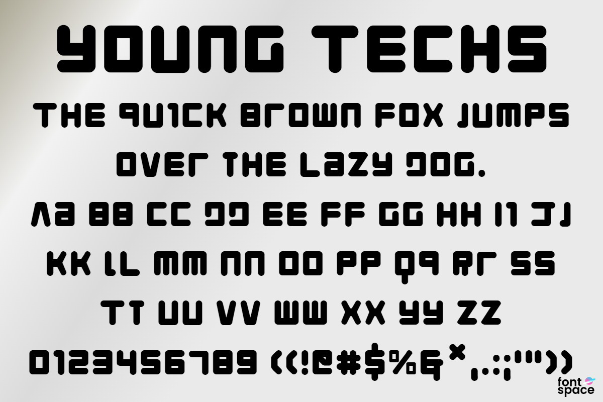 Young Techs Font | Iconian Fonts | FontSpace