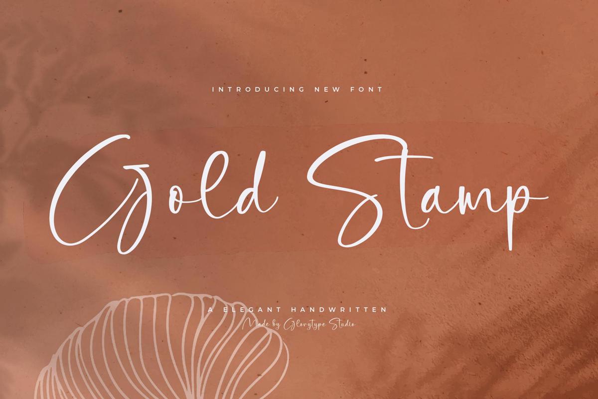 Gold Stamp Font | Letterena Studios | FontSpace