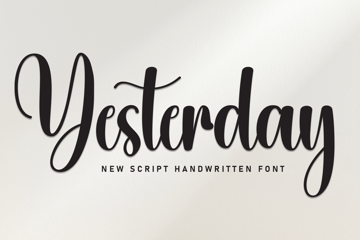 Yesterday Font - Free Download