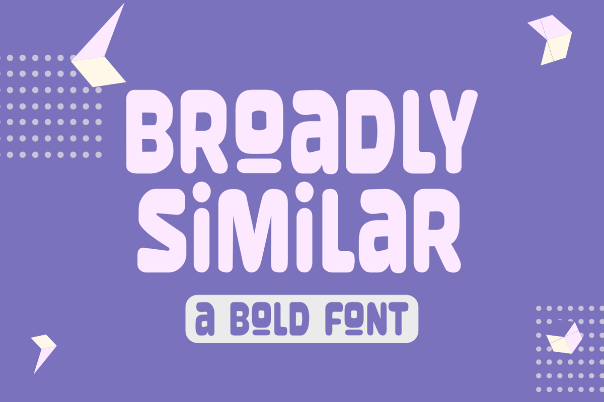 Broadly Similar Font | Niskala Huruf | FontSpace