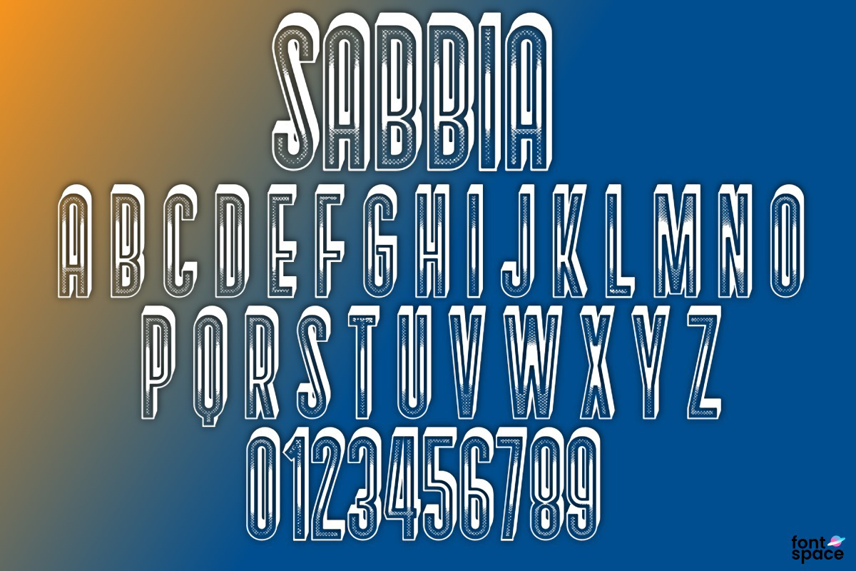 Sabbia Font | Vladimir Nikolic | FontSpace