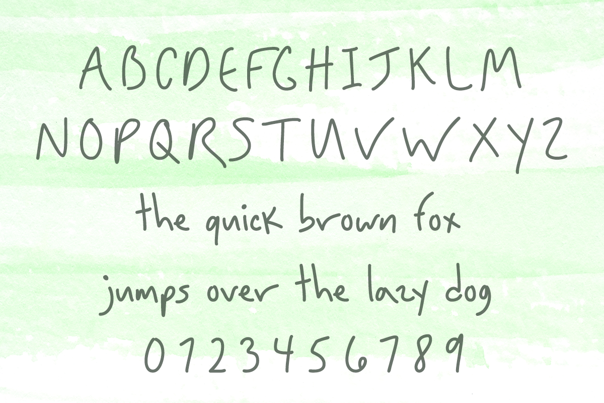 Baby Cucumber Font | Misti's Fonts | FontSpace