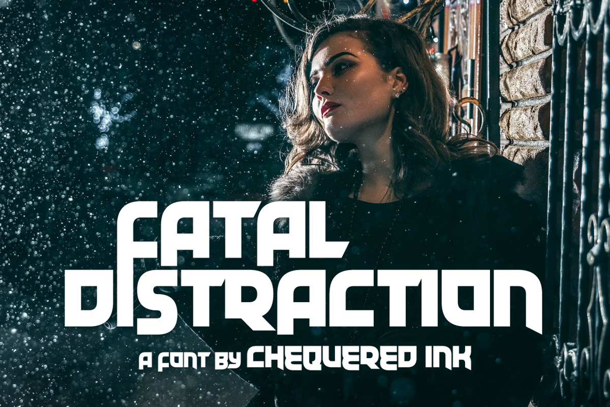 Fatal Distraction Font | Chequered Ink | FontSpace
