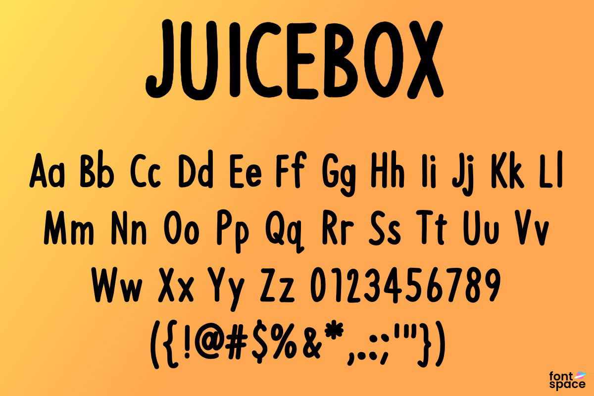 JUICEBOX Font | Ratticsassin makes Fonts | FontSpace
