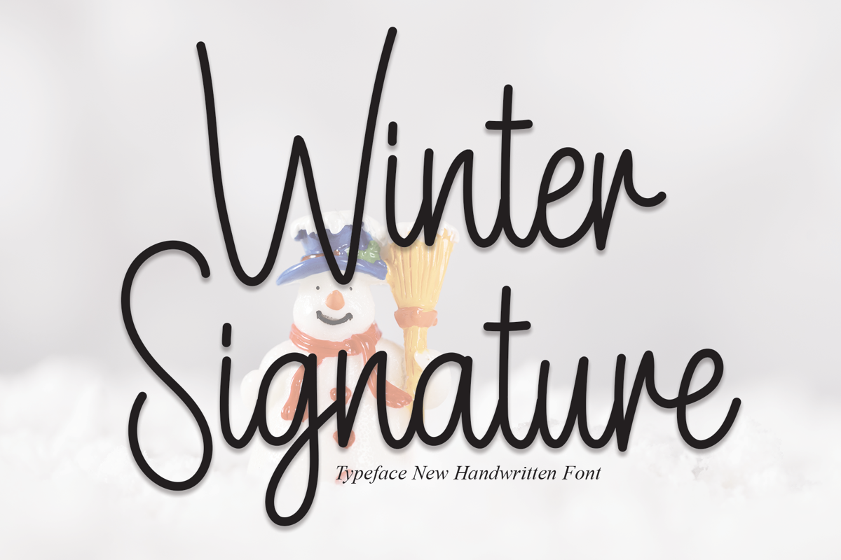 Winter Signature Font | scratchones_creative | FontSpace