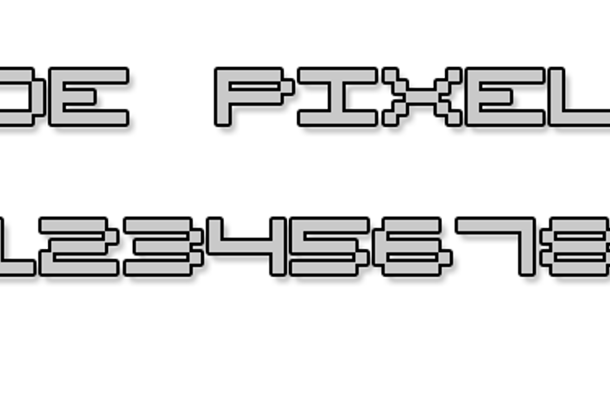 Wide Pixel-7 Font | Style-7 | FontSpace