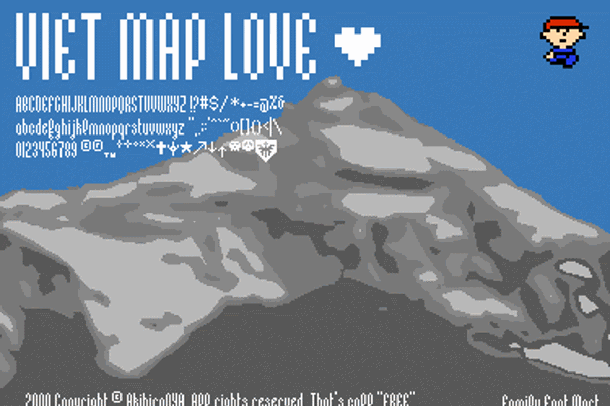 Viet Map Love Font | Family Font Mart | FontSpace