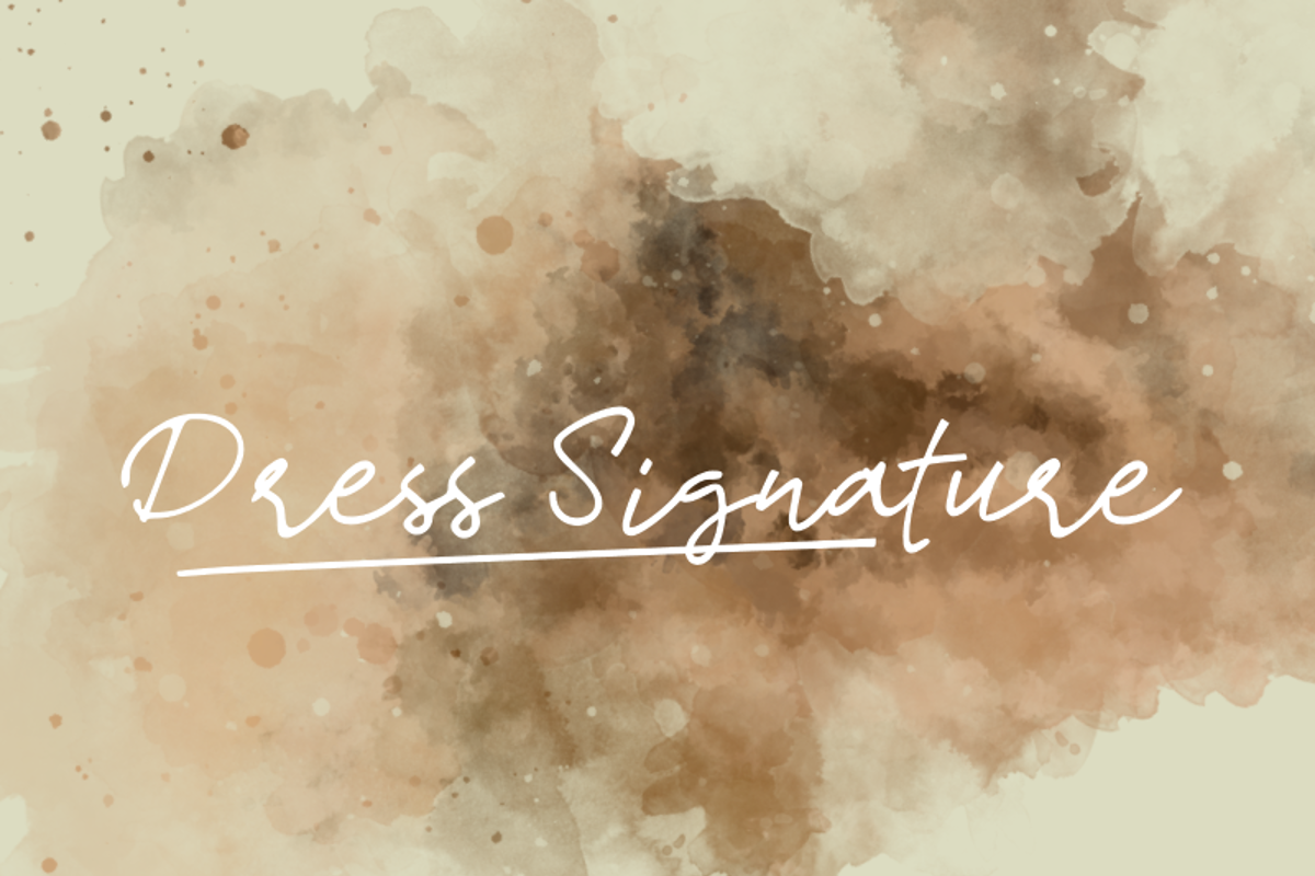 D Dress Signature Font | wepfont | FontSpace