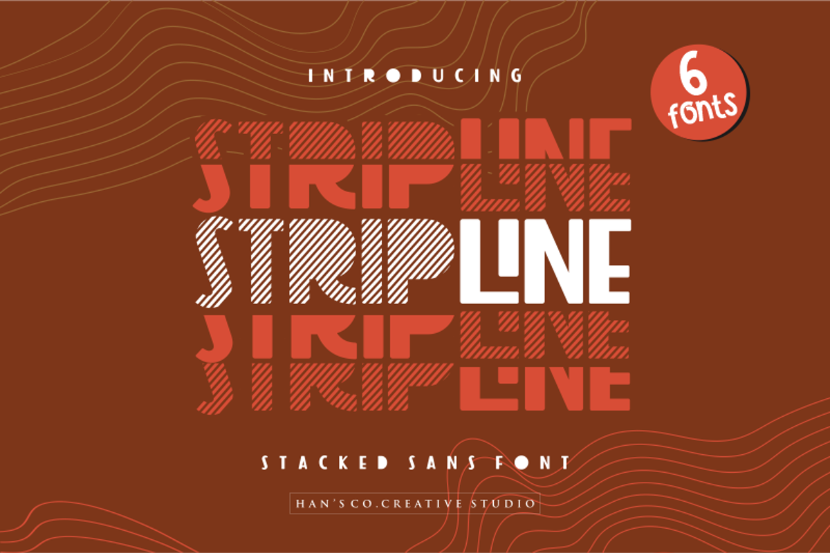 Strip Line Font | hansco | FontSpace