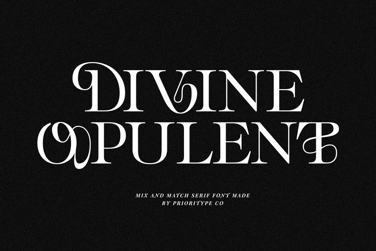 Divine Opulent Font | Prioritype | FontSpace