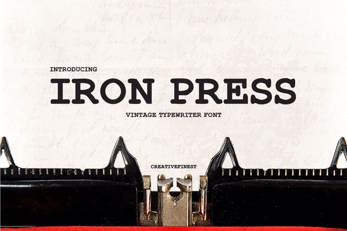 Iron Press Font - Free Download