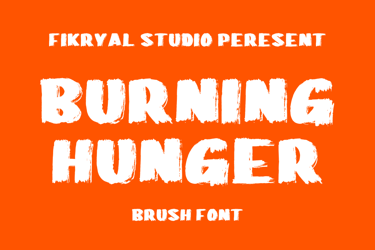 Burning Hunger Font | fikryalstudio | FontSpace