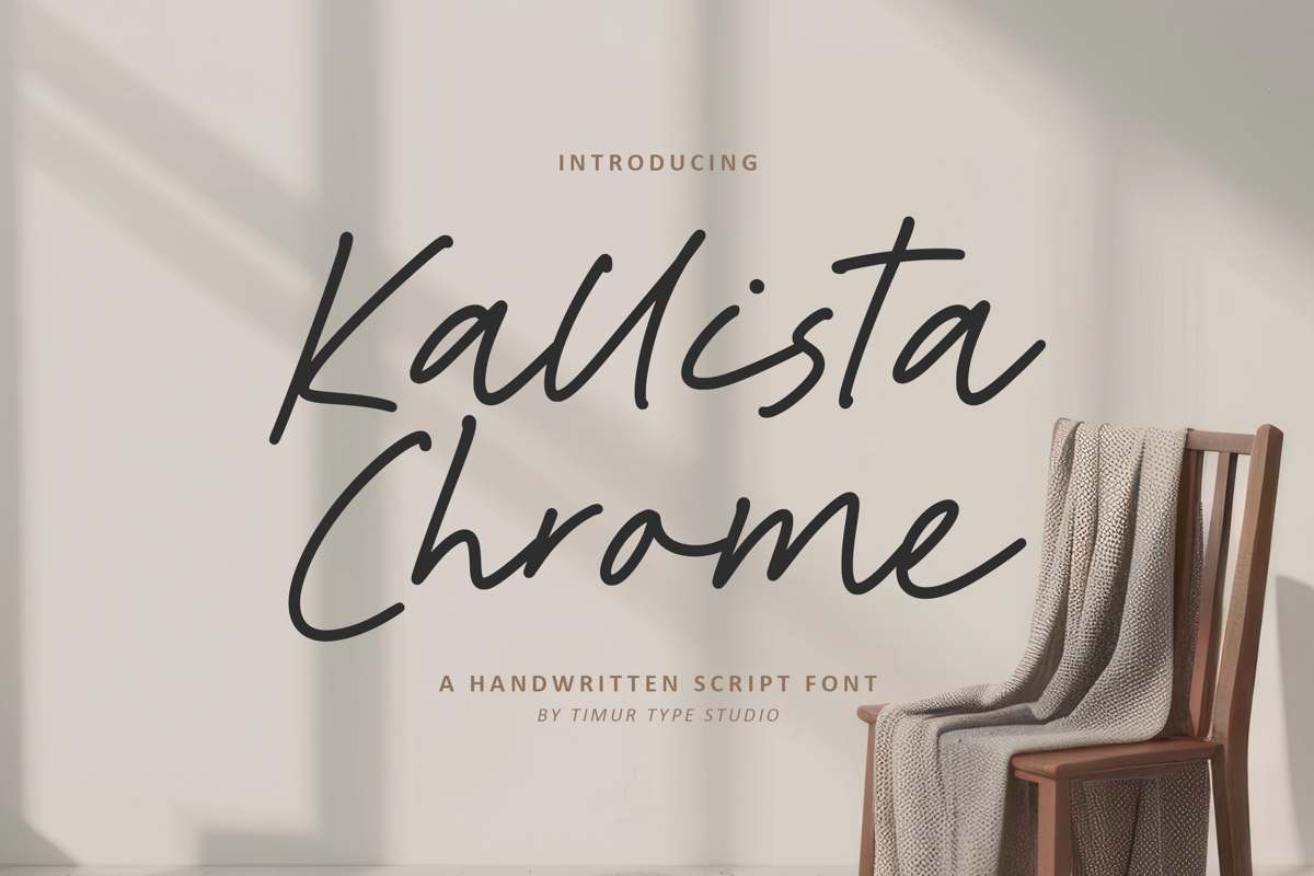 Kallista Chrome Font | Timur type | FontSpace