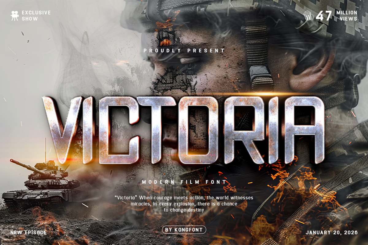 VICTORIA Font | Fontkong | FontSpace