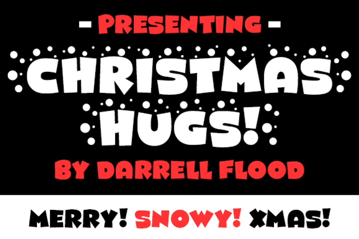 CHRISTMAS HUGS Font | HAWTPIXEL - Darrell Flood | FontSpace