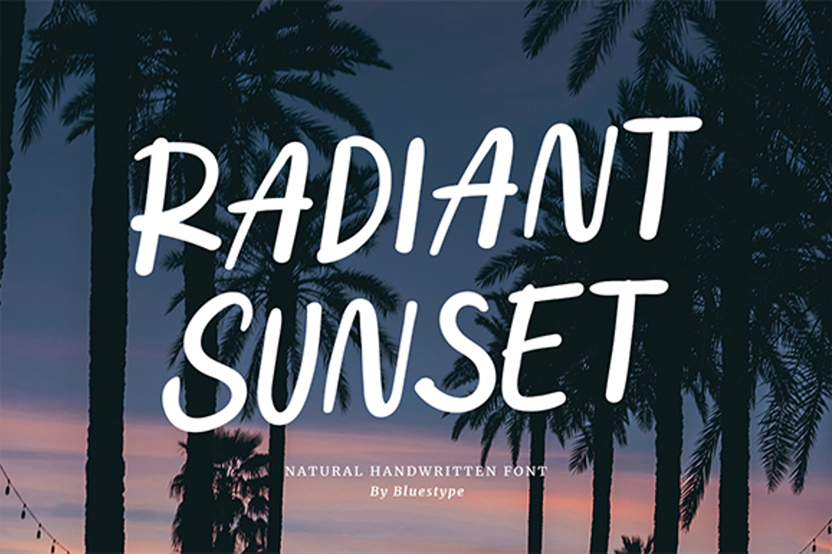 Radiant Sunset Font - Free Download